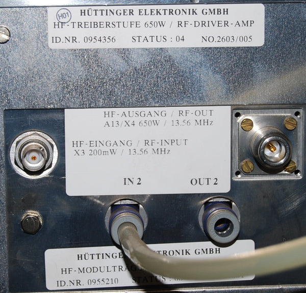 RF driver stage 650W/13,56MHz APT – myusedparts